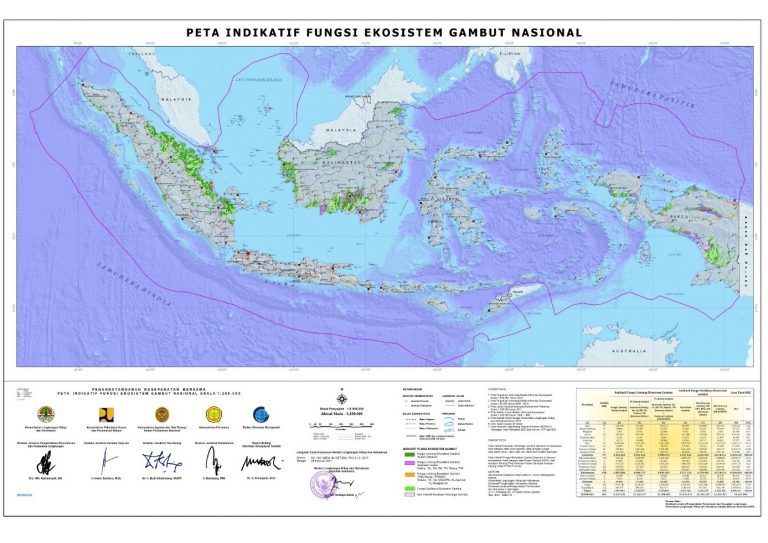 Fungsi Ekosistem Gambut Nasional (Skala 1:250.000) – Direktorat Pengendalian Kerusakan Gambut